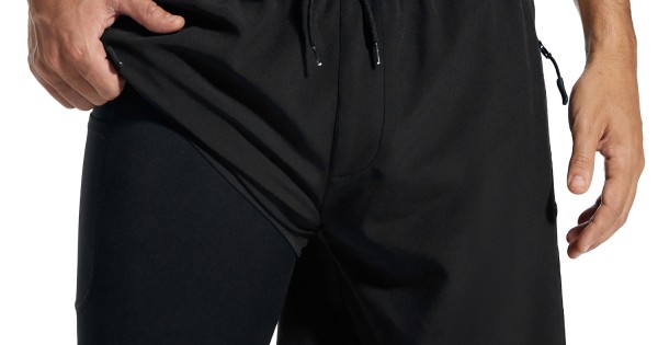 Silkworld Mens Swimming Trunks With Compression Liner Bathing Suit