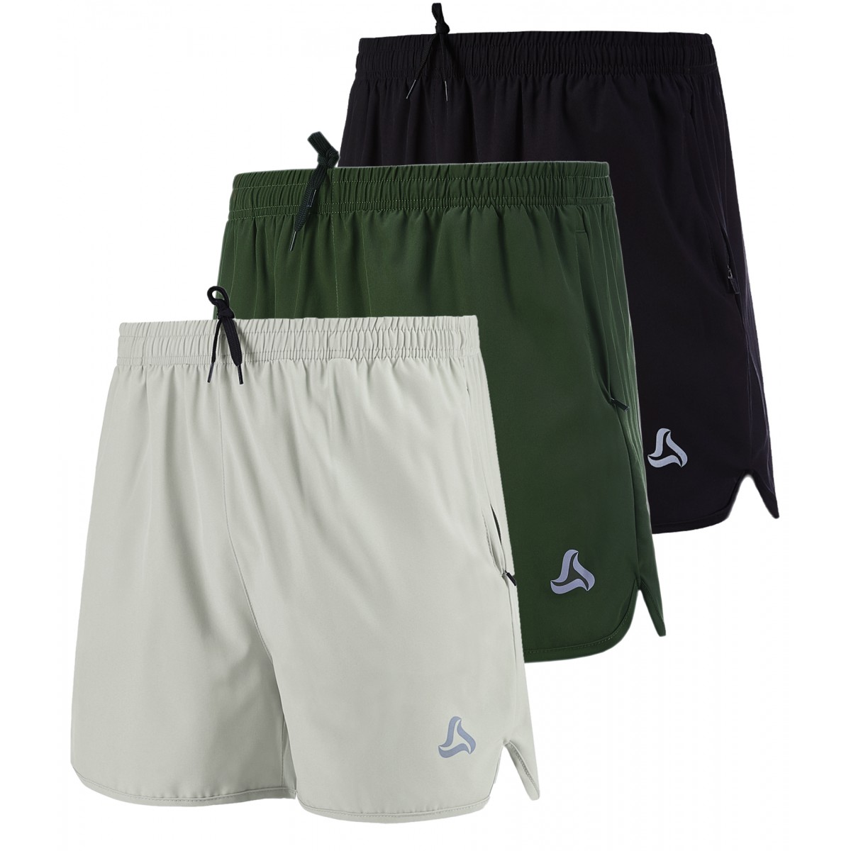 SILKWORLD Men's Workout Shorts Stretch Running Shorts Quick Dry ...